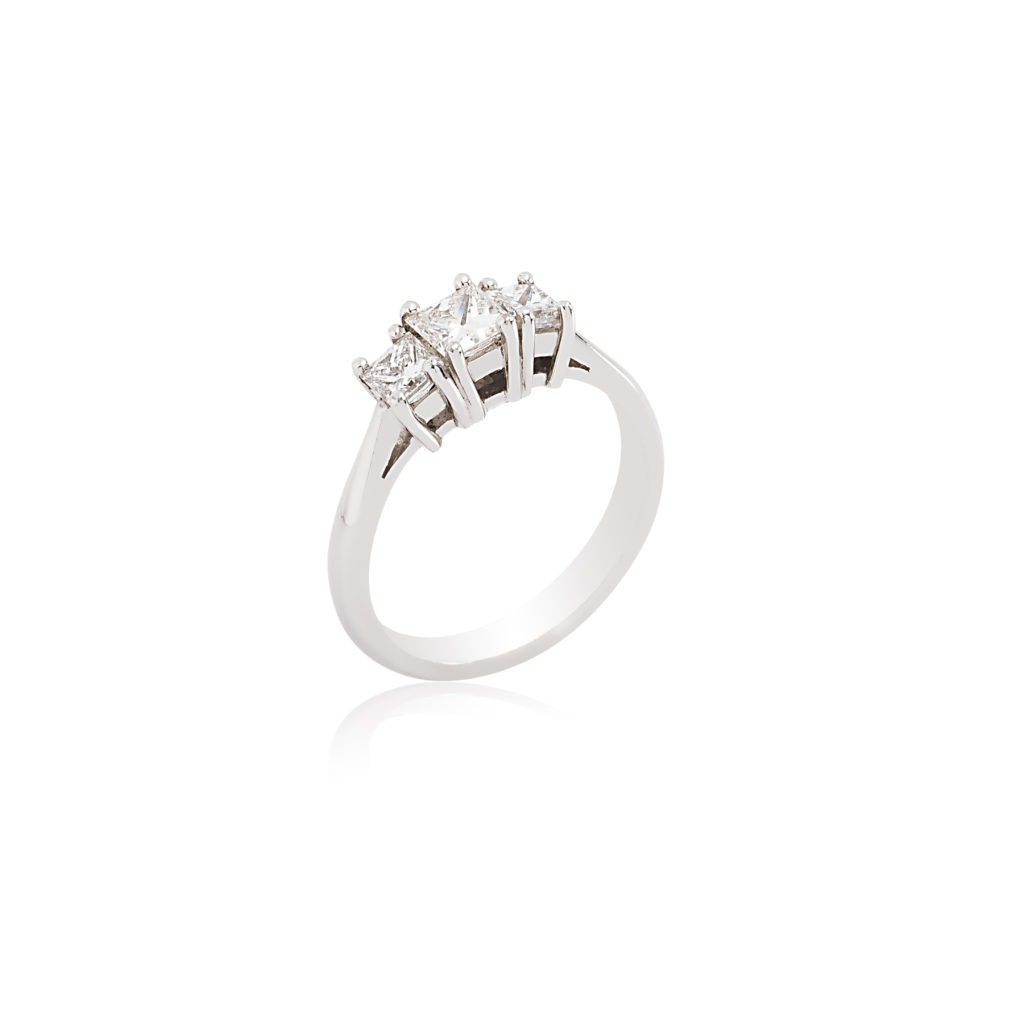 Princess Cut 3 Stone - Blowers Jewellers